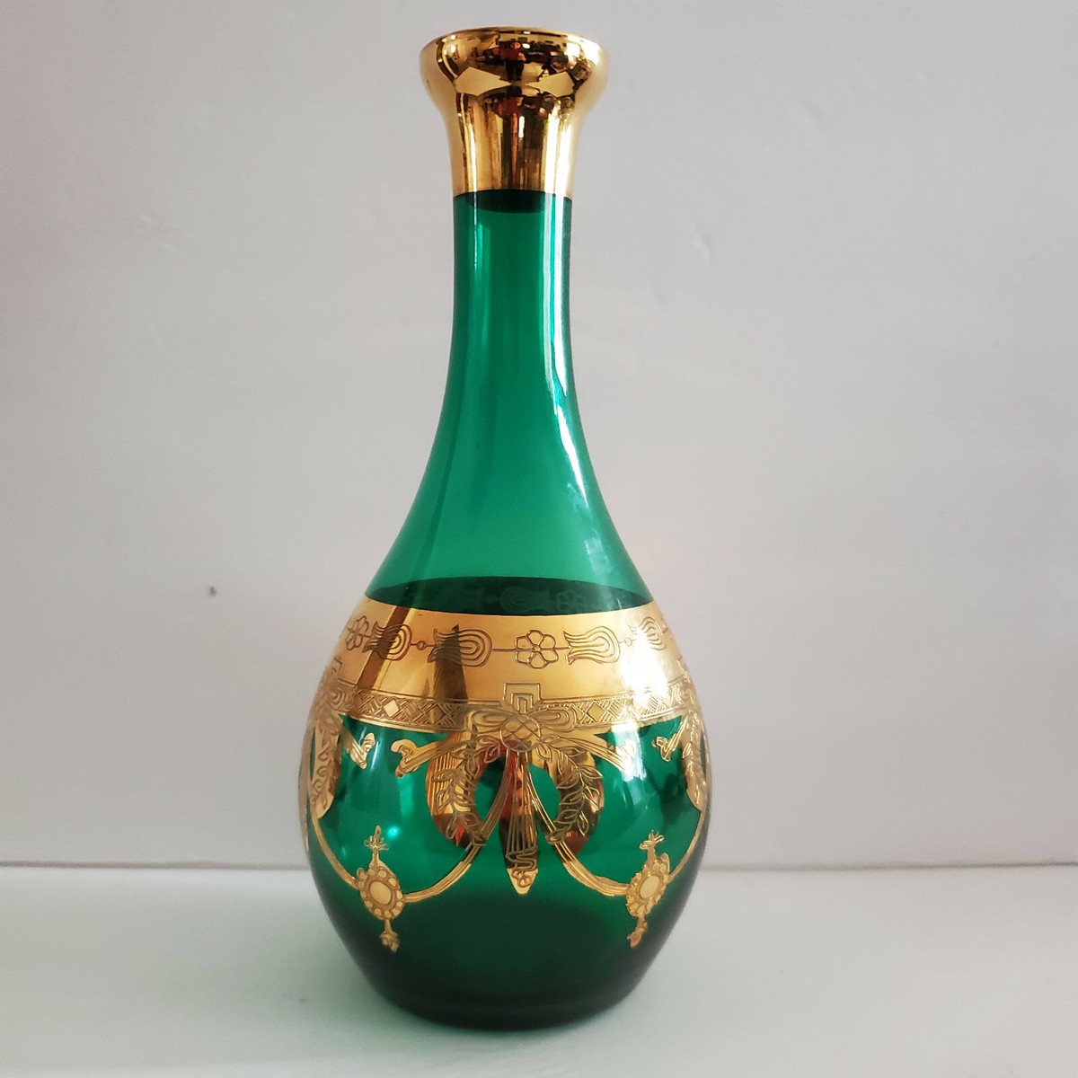 Rococo Glass Vase Antique French Louis XV Rococo Speltzer Vases,