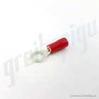 Red Insulated Ring Terminals Crimps Electrical Wire Connectors 10A ...