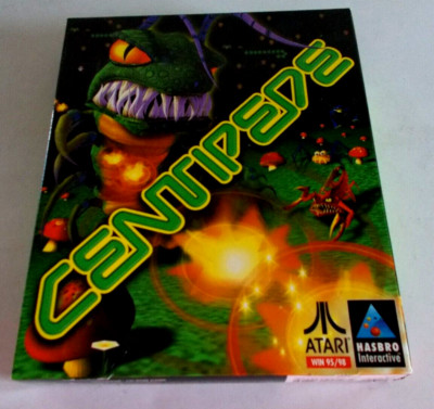 Vintage 90’s Centipede PC CD-ROM Big Box Game SEALED Atari Hasbro WIN ...