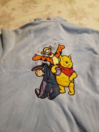 Disney Winnie The Pooh Fleece Zip Up Jacket Hood Tigger/ Eyeore Size S ...