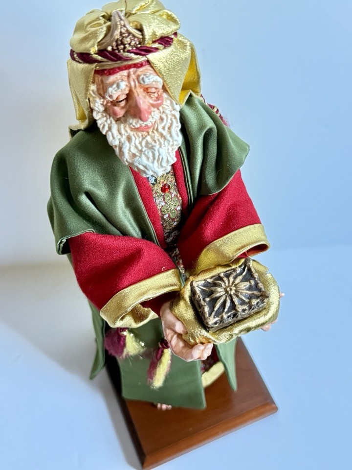 Vtg Simpich Character Doll 1998 - HTF Wiseman Christmas King Nativity ...