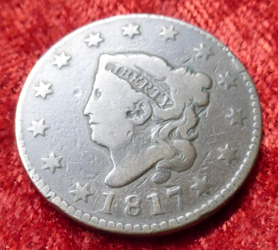 1817 Matron Head Large Cent, United States of America Coronet Head ...