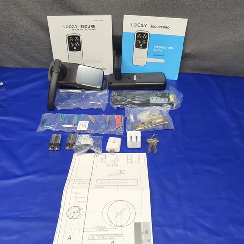 LOCKLY Secure pro latch edition 2.0 Smart Lock Wi-Fi Latch 3D Biometric ...