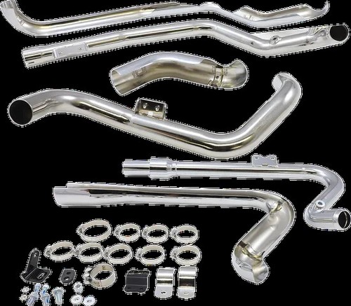 Cobra Chrome True Dual Head Pipe Header Harley Road Glide 17-21 | eBay