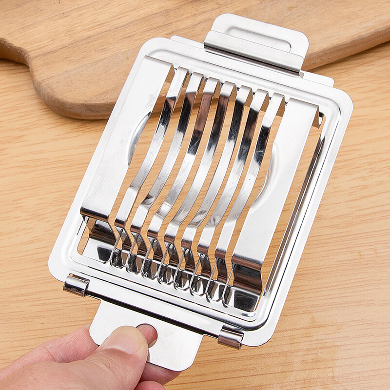 Stainless Steel Egg Cutter Wire Egg Slicer For Hard Boiled Eggs Kitchen ...