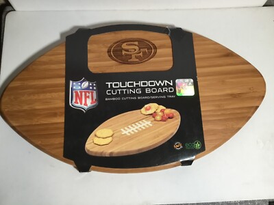 SAN FRANCISCO 49ERS TOUCHDOWN NFL PRO BAMBOO FOOTBALL SHAPED CUTTING ...