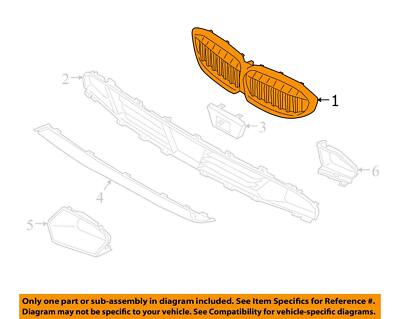 BMW OEM 19-22 330e xDrive Grille Components-Upper Grille 51137449432 | eBay
