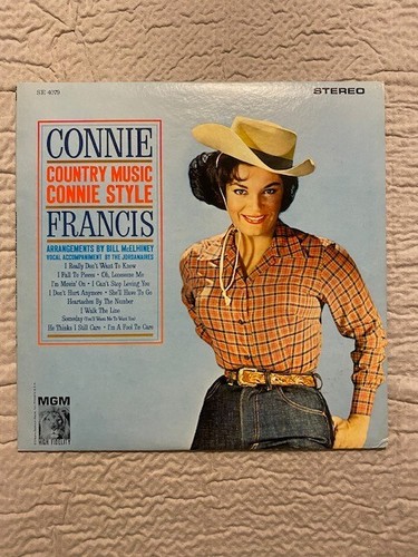 1962 Connie Francis Country Music Connie Style Vinyl LP Plus Bonus | eBay