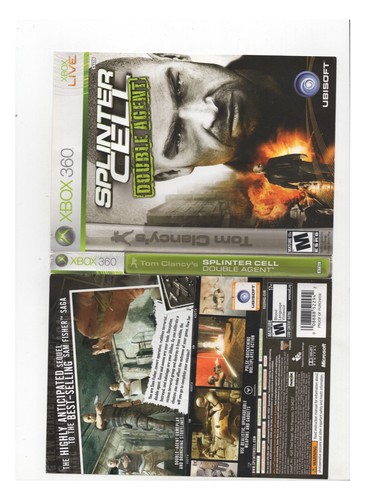 Splinter Cell Double Agent Xbox 360 ARTWORK ONLY Authentic | eBay