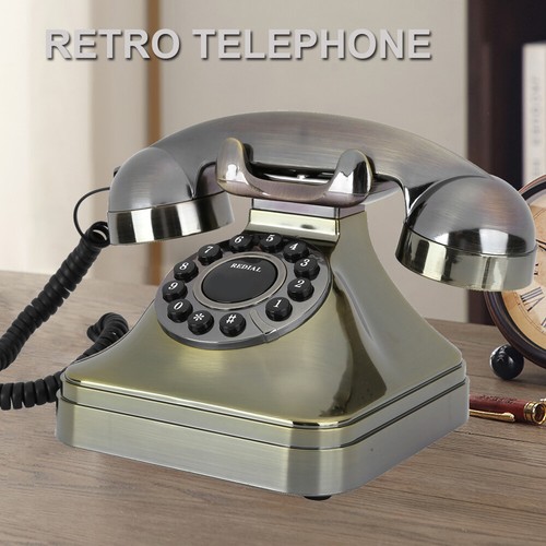 Vintage Corded Telephone Desktop Retro Phone Home Office Landline ...
