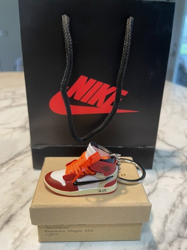 Mini Sneaker keychain Shoe keyring with box and bag Perfect Gift | eBay