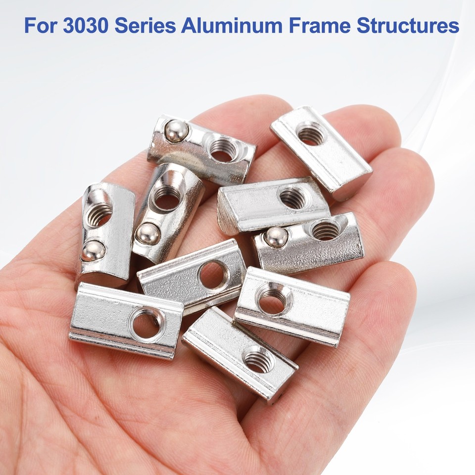 50Pcs M6 Half Round Roll in Spring t Nuts 3030 Series t Slot Spring ...