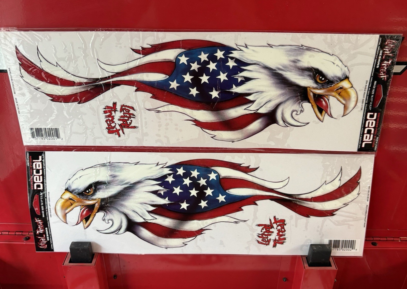 Lethal Threat Decal Sticker Patriotic Bald Eagle US Flag American | eBay