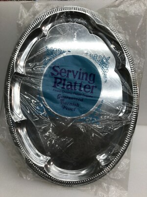 Oval Chrome Plated Serving Platter Mirror Polished | eBay