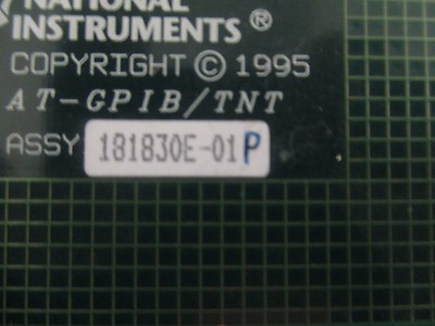 National Instruments Modèle : At-Gpib / Tnt Adaptateur. P/N: 181830e-01p.