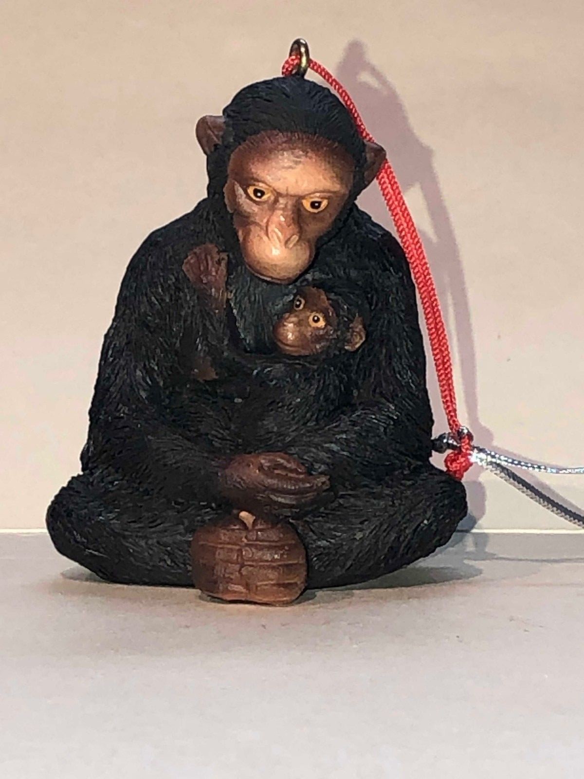 NEW Vintage resin Monkey & baby Ornaments NWT- Midwest of cannon falls ...