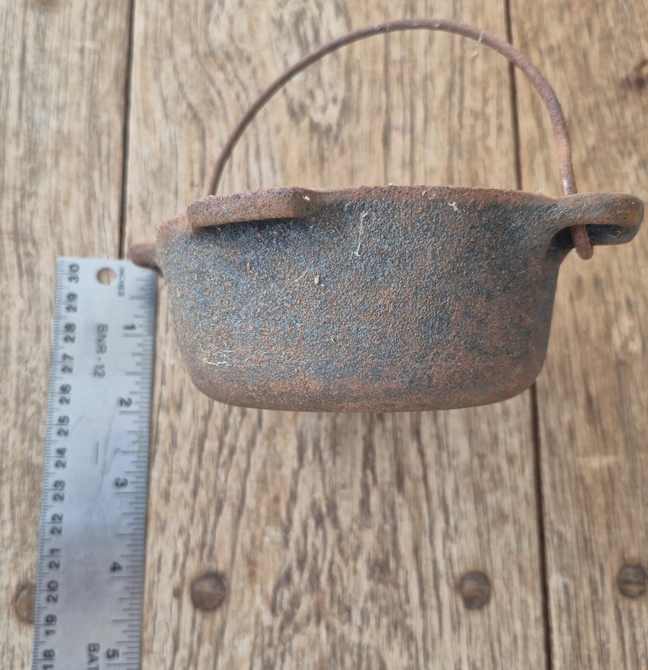 Antique WAGNERS Cast Iron Molten Metal Lead Smelting Pot. | eBay
