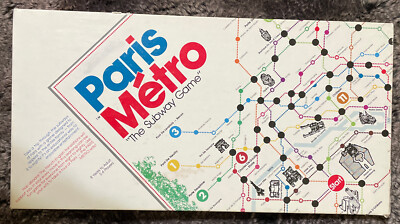 Vintage Paris Metro Board Game 1981 The Subway Game Complete RARE GAME ...