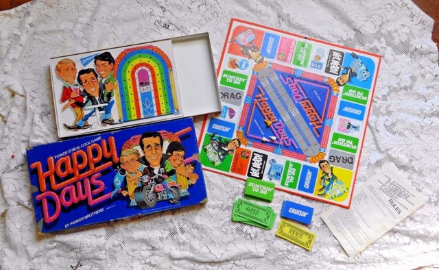 Vintage1976 Happy Days Fonzie's Real Cool Board Game Parker Brothers ...