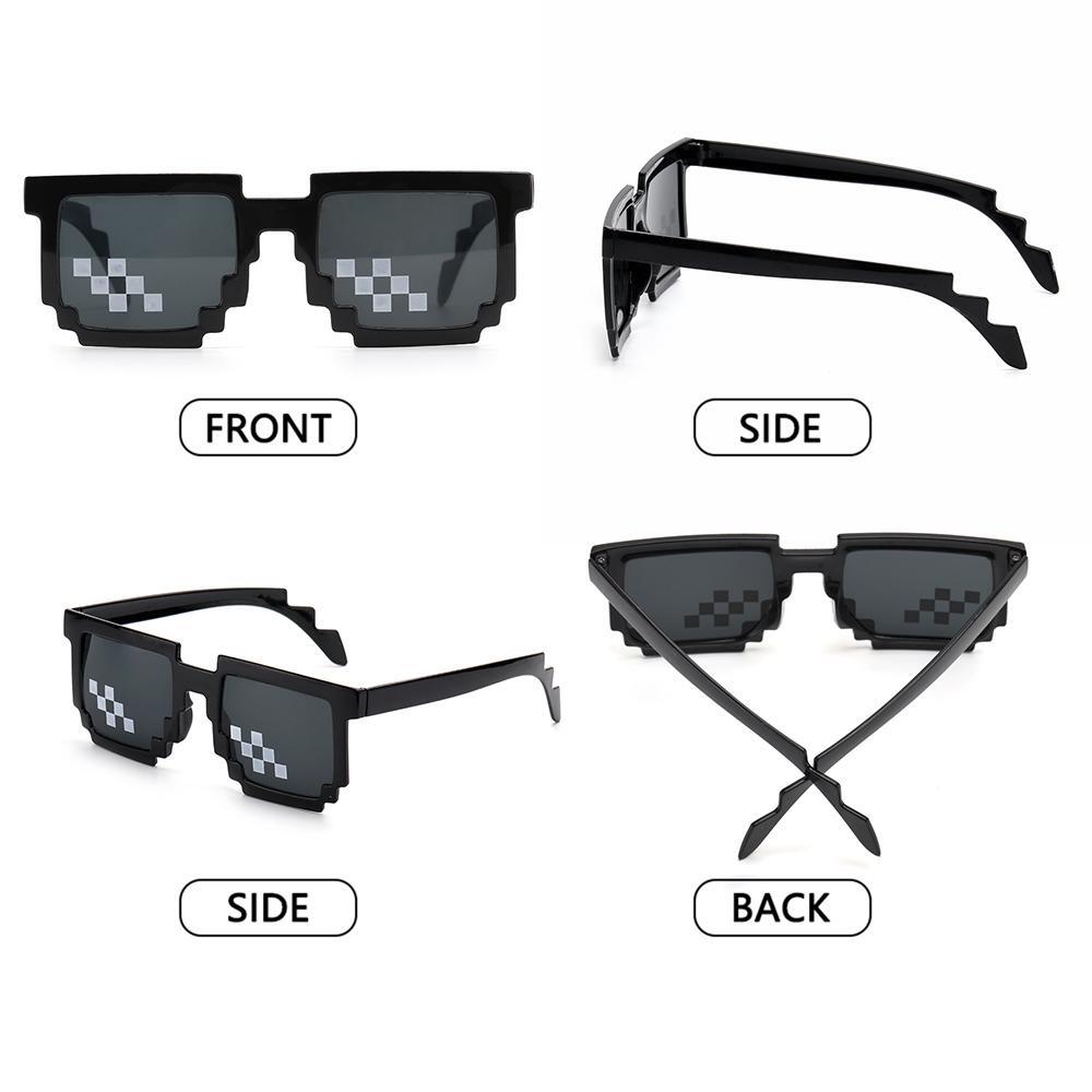 Robot Sunglasses Party Disco Glasses Pixelated Mosaic Glasses ...