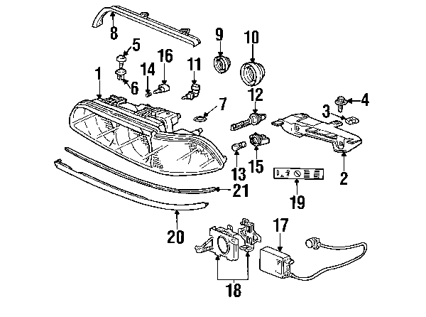 BMW 63217160795 GENUINE OEM MARKER LAMP BULB | eBay
