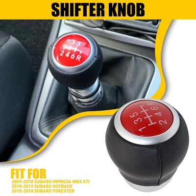 Car Manual 6 Speed Gear Stick Shift Knob For 2009-2018 Subaru Impreza ...