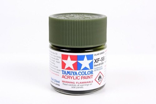 Tamiya Large Acrylic Paint XF-58 Olive Green - 81358 | eBay