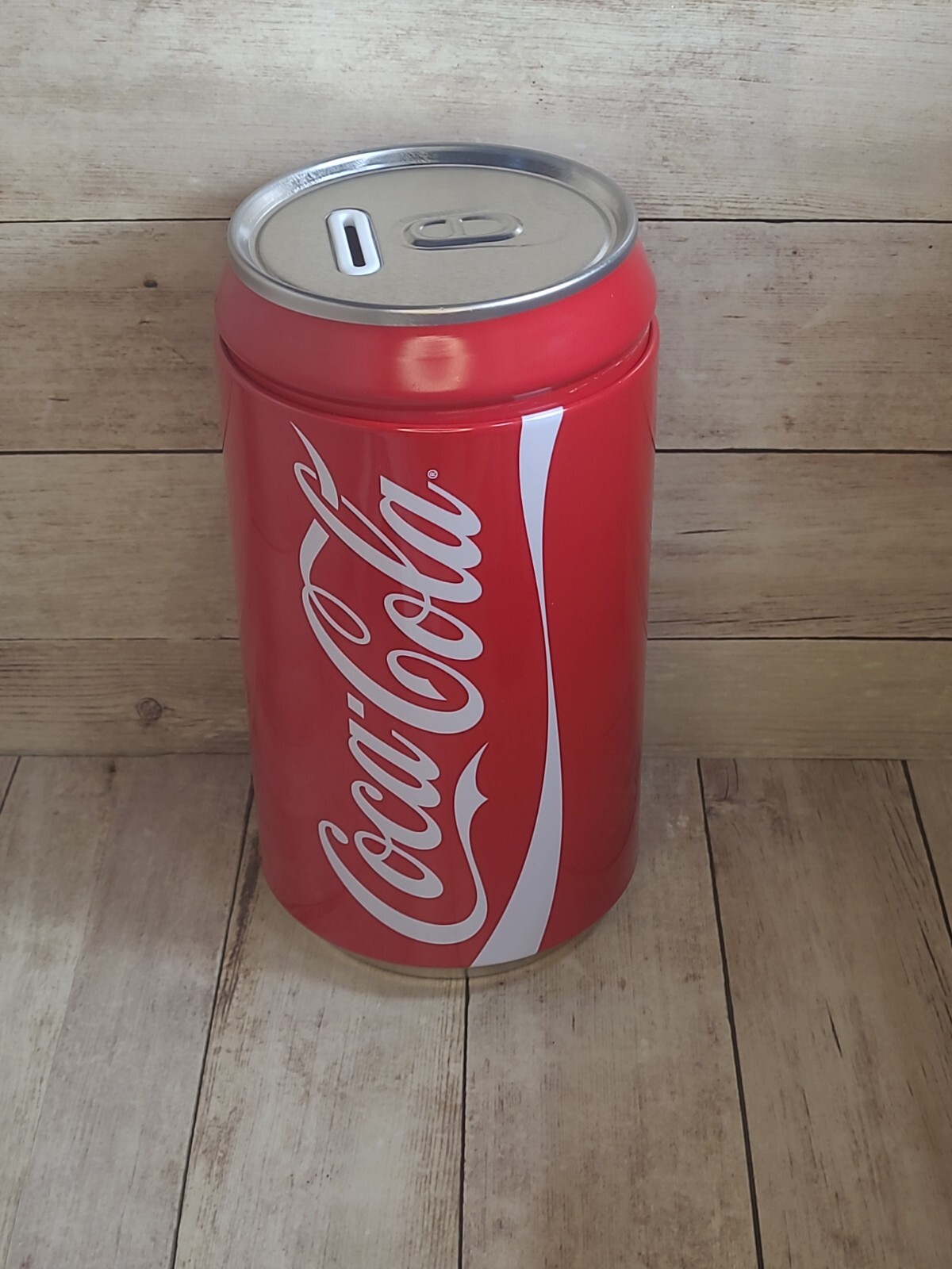 Metal Coke Can Bank - Jumbo COCA-COLA Tin - Money Saving Coin Slot ...