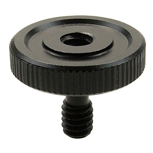 2-Pack Black Metal 1/4" M to 1/4" F Screw Adapter f Camera Tripod L ...