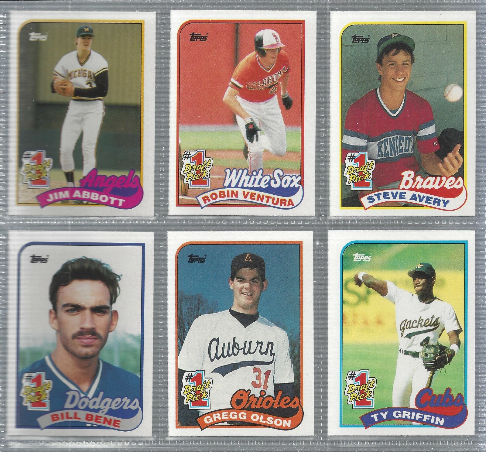 Vintage Lot of 11 1989 Topps Rookie Draft Pick Cards Abbot-Ventura ...