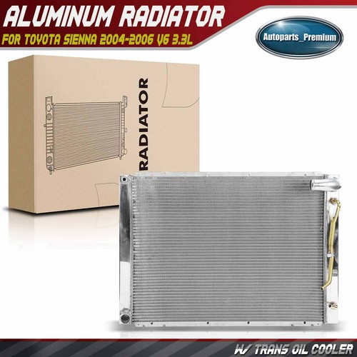 Radiator with Transmission Oil Cooler for Toyota Sienna 2004 2005 2006 ...