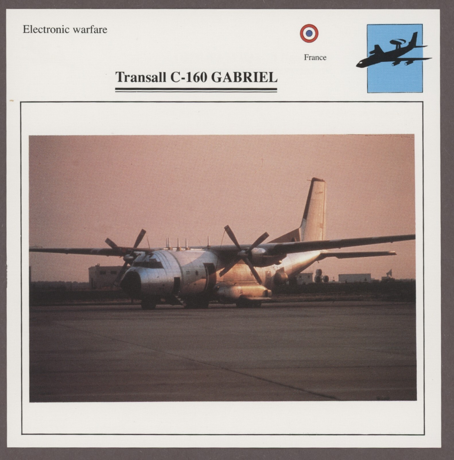 Transall C-160 Gabriel Edito Service Warplane Air Military Card France ...