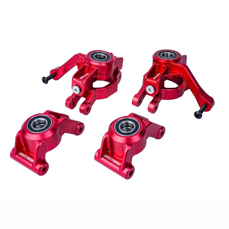 BeaxTurbo CNC Alu Front Spindle+Rear wheel hub carrier+C-Hub For LOSI ...