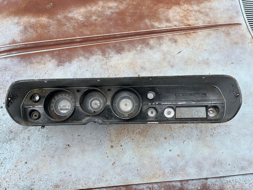 64 65 CHEVELLE GAUGE CLUSTER SPEEDOMETER INSTRUMENTS CLOCK DASH BEZEL ...
