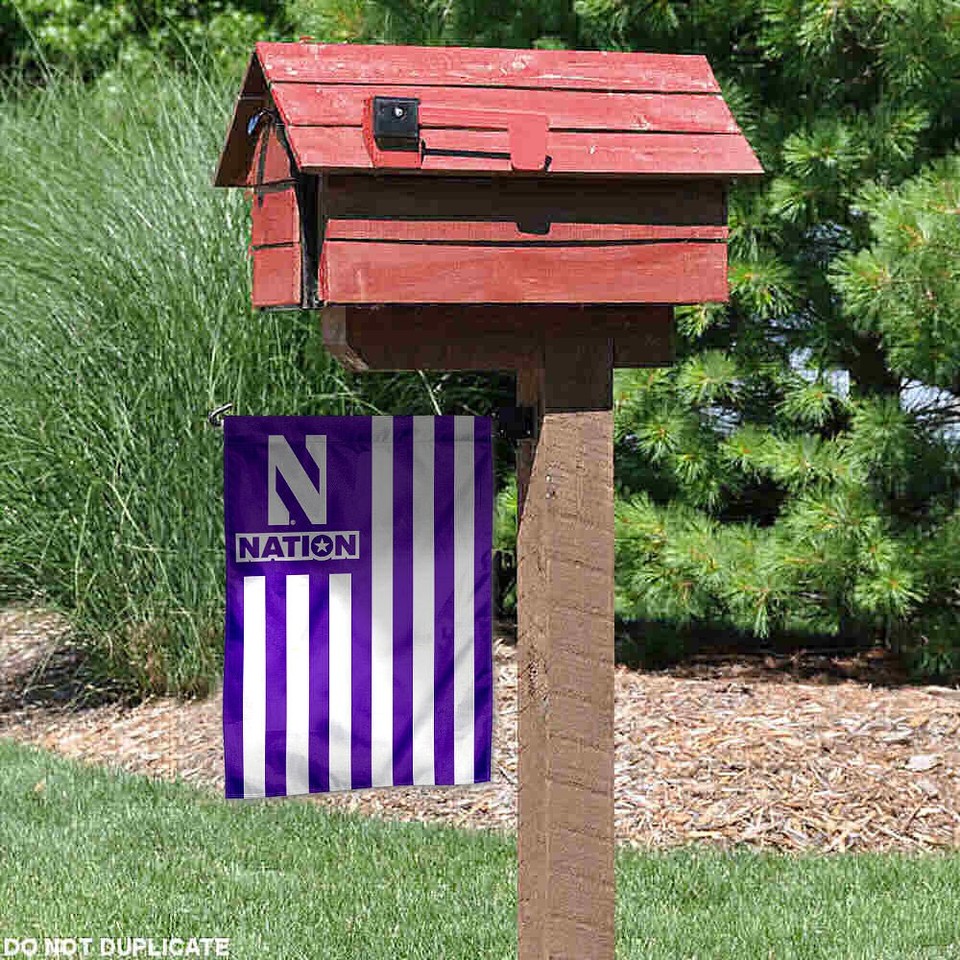 Northwestern University USA Stars and Stripes Nation Garden Flag and ...