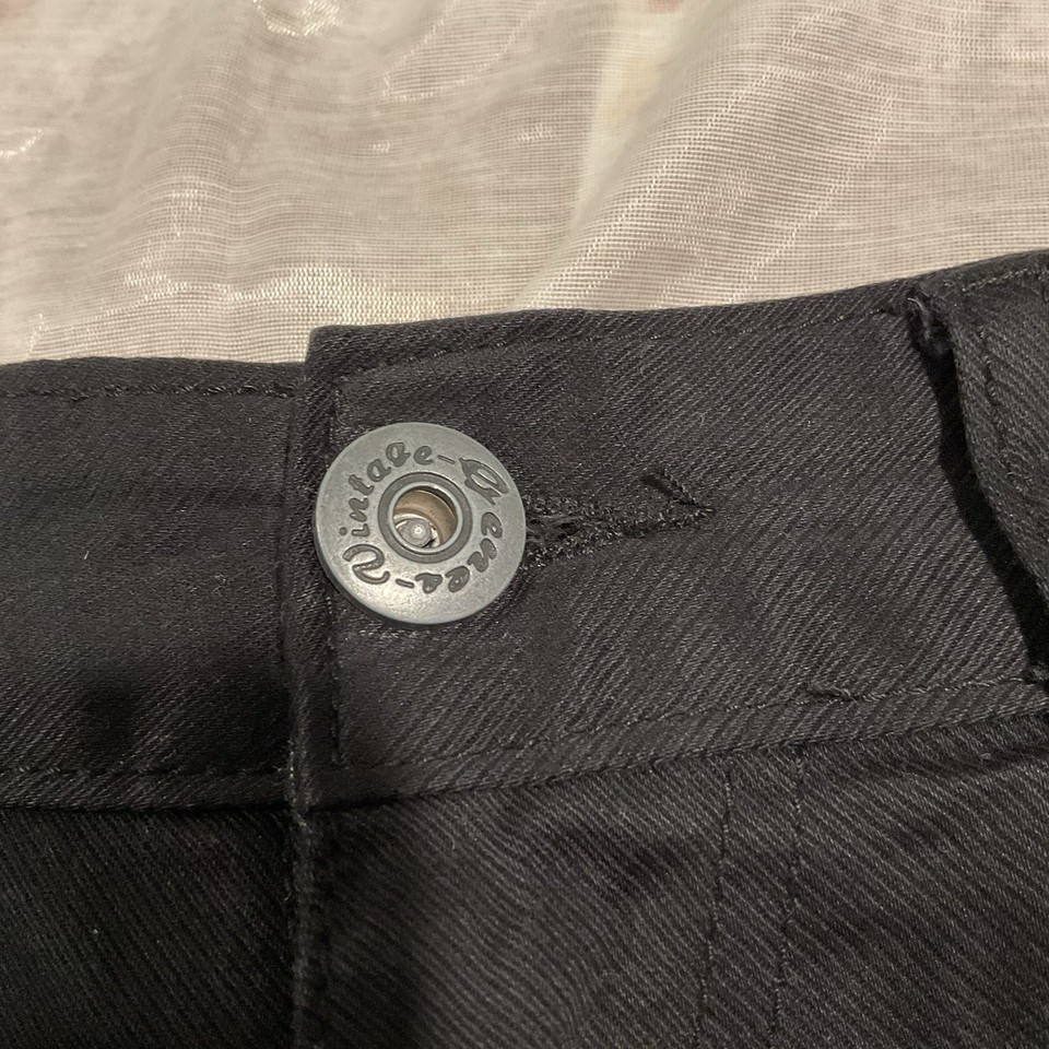 Vintage Genes 1891 Men's Size 30x30 Slim Straight Black Stretch Denim ...