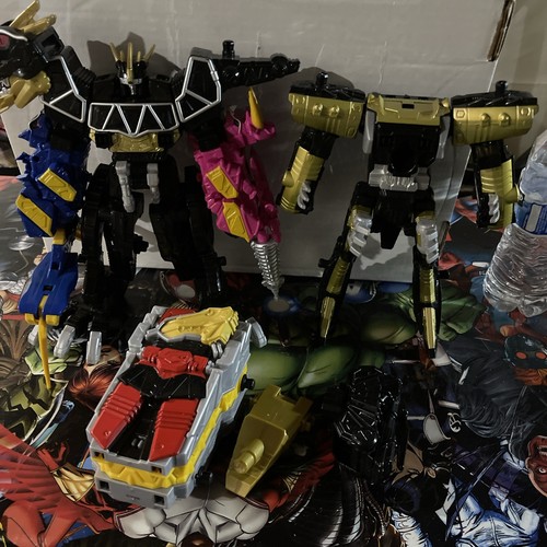 Power Rangers Dino Charge MEGAZORD Black & Gold + extra zord part | eBay