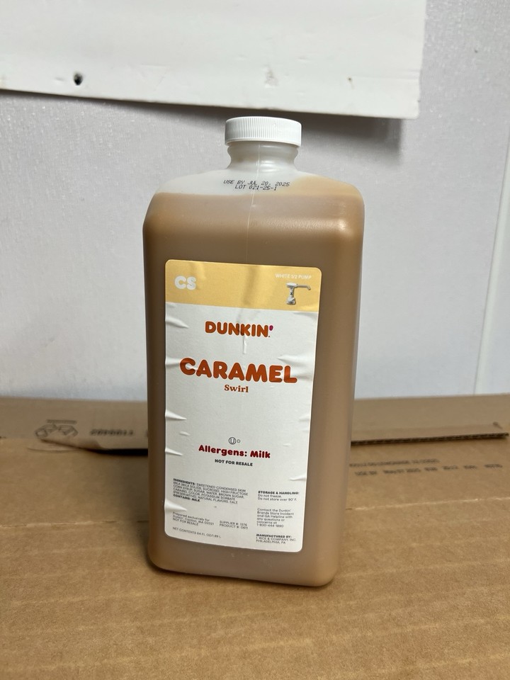 Dunkin’ Donuts Caramel Coffee Flavor Swirl 64oz Jug with Pump | eBay