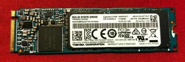 Toshiba 512gb SSD M.2 2280 PCIe NVMe THNSN5512GPUK for sale online | eBay