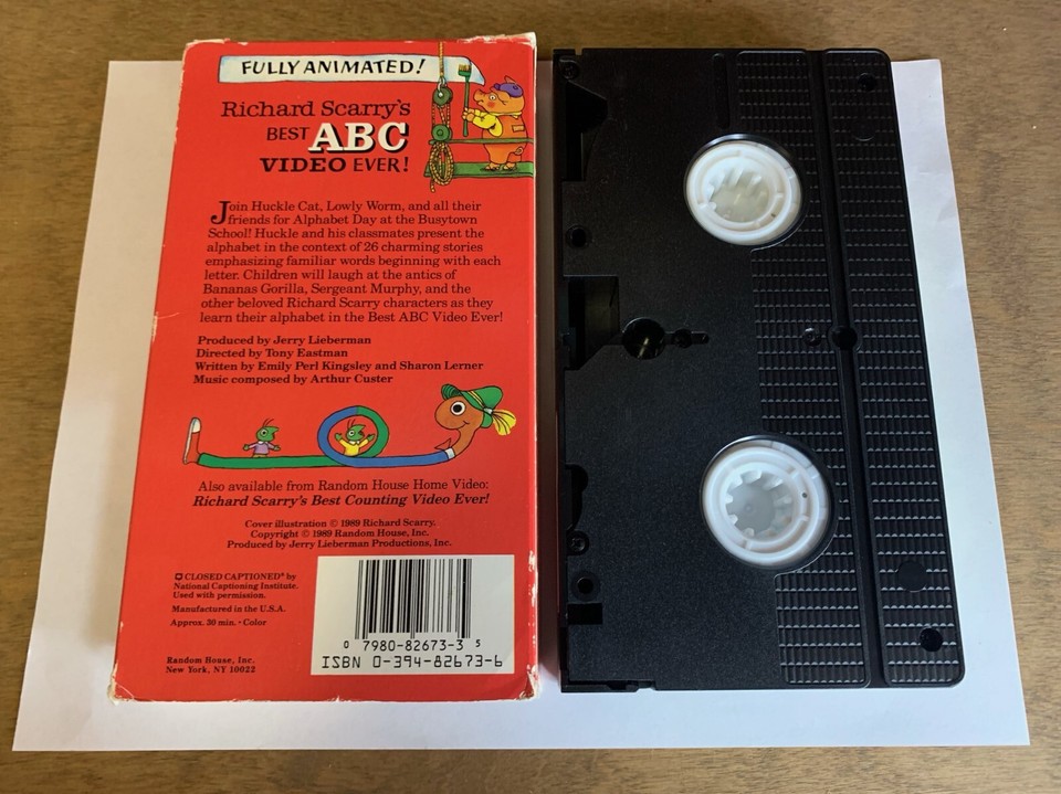 Richard Scarry's Best ABC Video Ever! (1989, VHS tape) | eBay