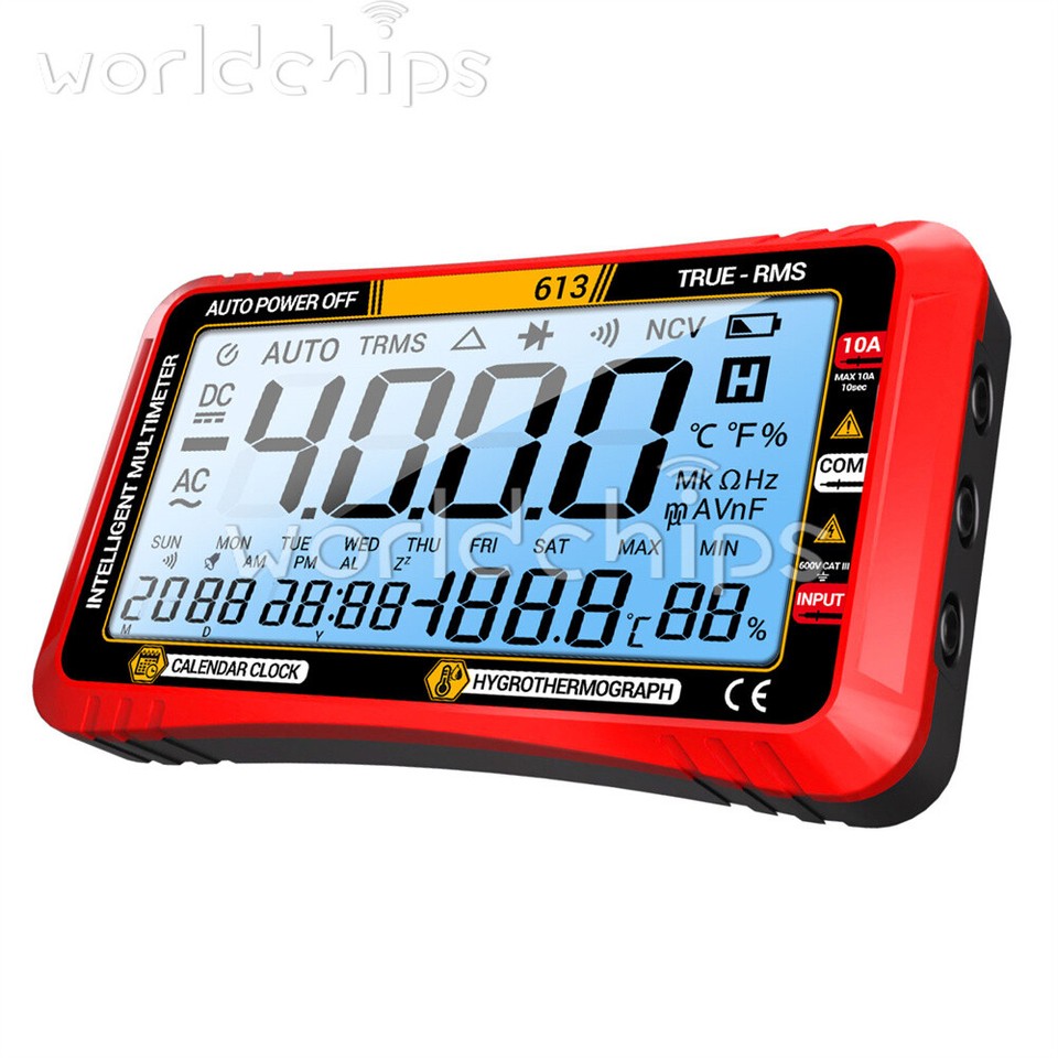 ANENG 612 613 LCD Display AC/DC Digital Multimeter Auto-Ranging Multi ...