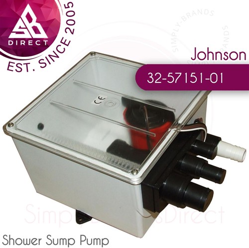 Johnson Shower Sump Multi-Port 12V Pump│1000GPH│61LPM│For Showers ...