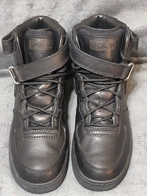 NIKE AIR FORCE 1 HIGH SWAT S.W.A.T. BLACK STEEL TOE SECURITY SZ 9.5 ...
