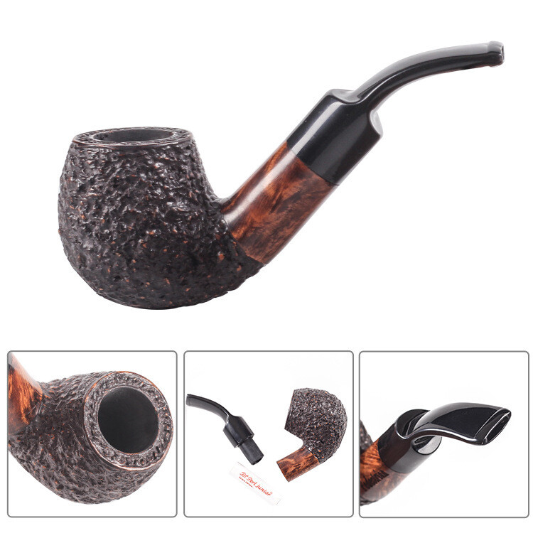 Classic Bruyere Small Pipe Handmade Portable Solid Wood Pipes Tobacco ...