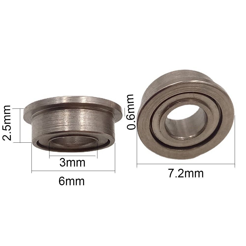 10pcs Z1 Noise Level Flanged Ball Bearing MF63zz Ball Bearing Roller ...