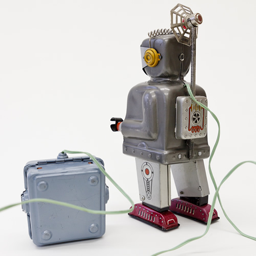 1950s Nomura Radar Robot Vintage original Tin Toy Made in Japan walking ...