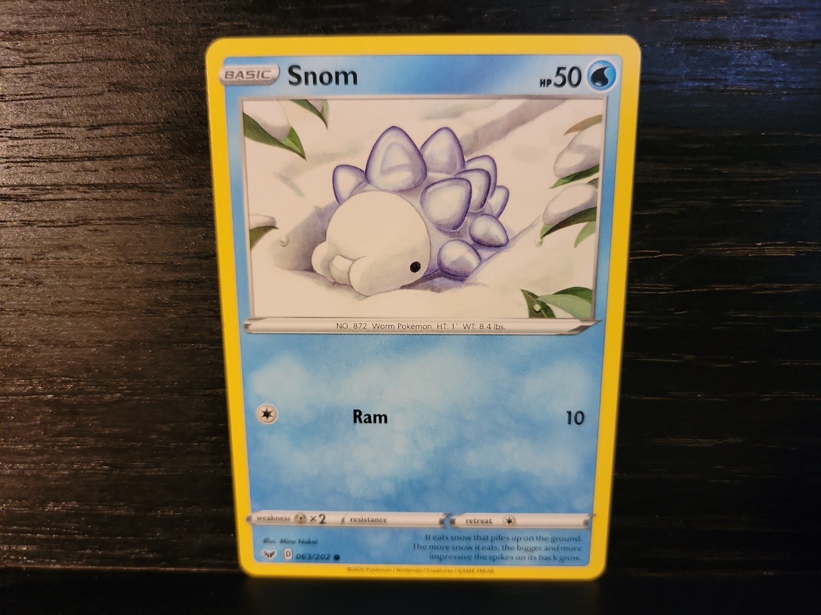 Pokémon TCG Snom Sword & Shield 063/202 Regular Common for sale online ...