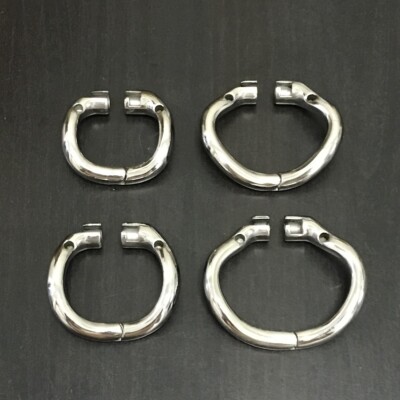Stainless Steel Hinged Ring for Men Chastity Cage Device Male Metal ...