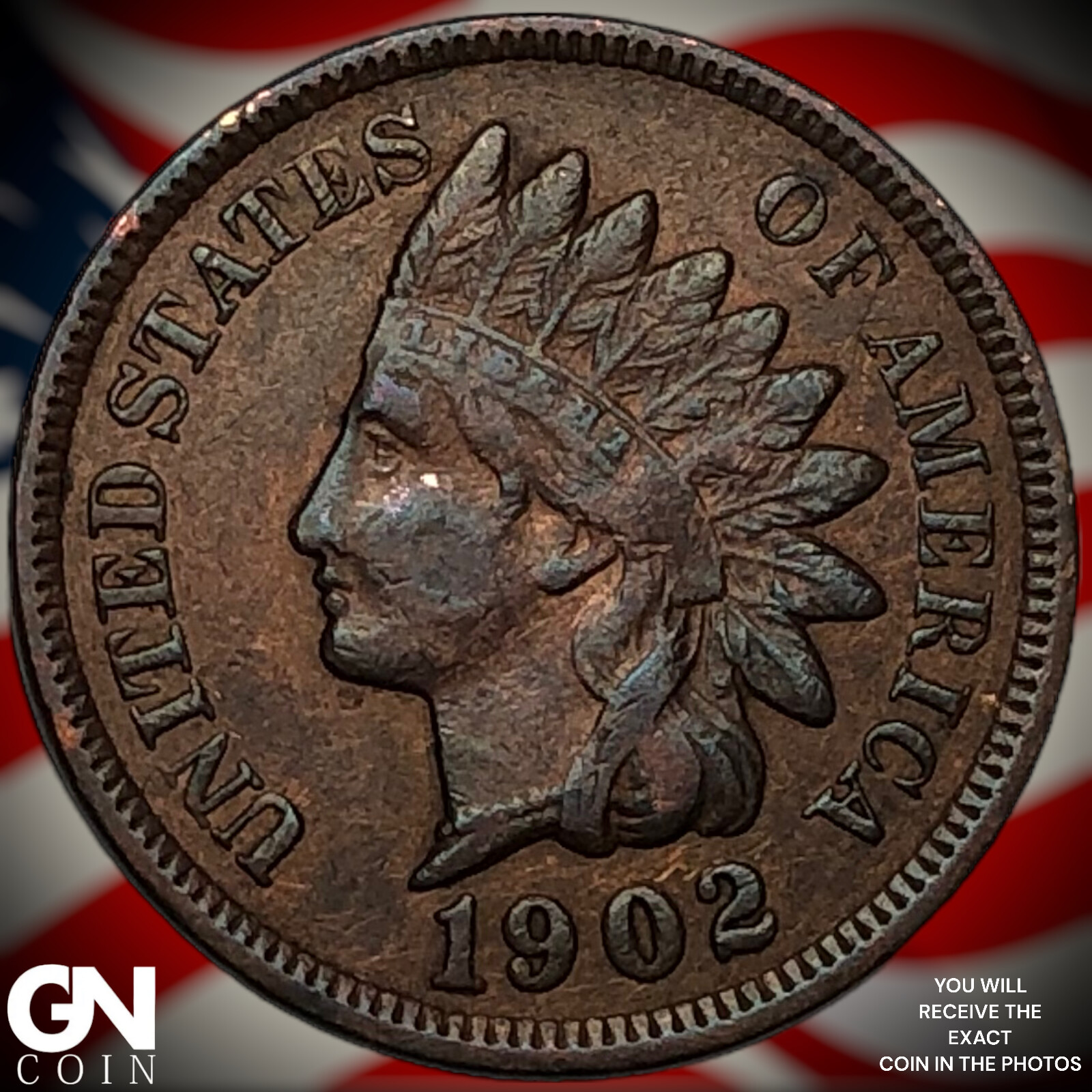 1902 Indian Head Cent Penny X0769 | eBay