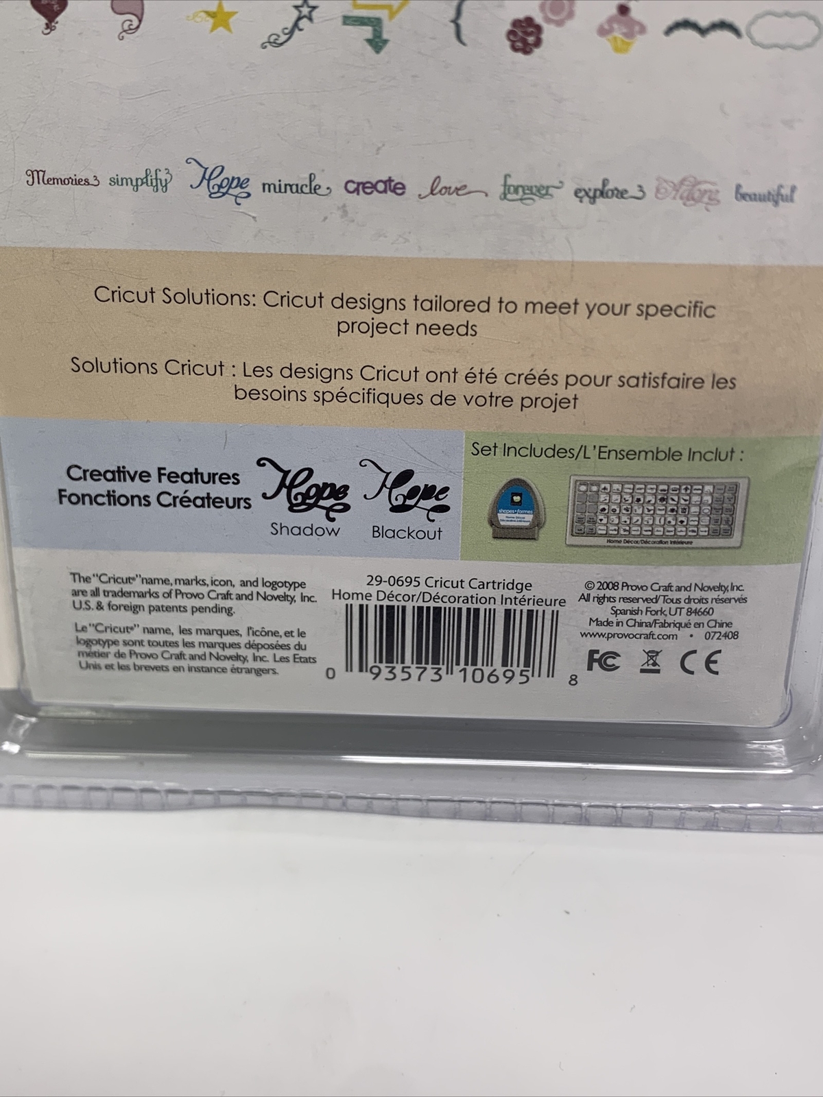 Cricut Expression Cartridge Shapes Cricut Blackletter Cartridge - Old ...